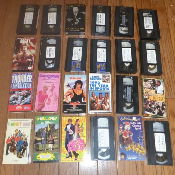 Media | Vintage Vhs Lot Of 24 Tapes Lots Of Good Stuff Very Good Value ...